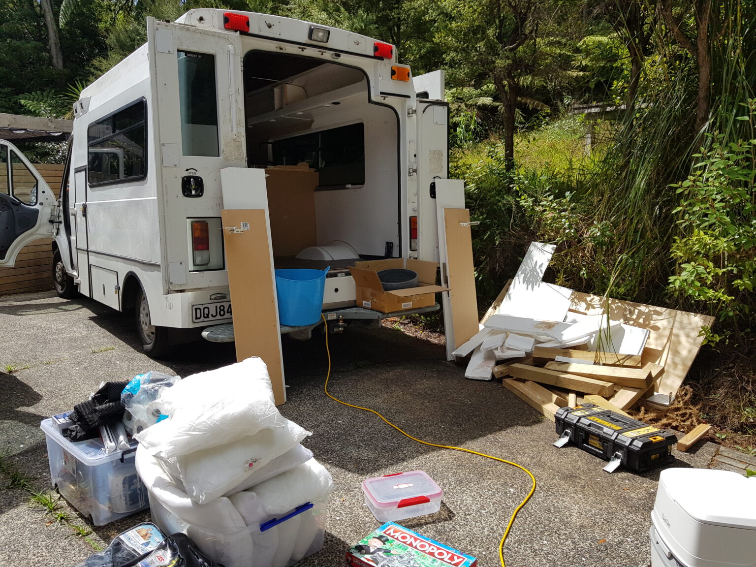 Converting an ambulance into a campervan - Quirky Campers New Zealand